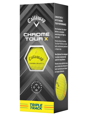 Callaway Golfbollar Chrome Tour X Triple Track 24 Gul (1st 3-pack) | 3 ...